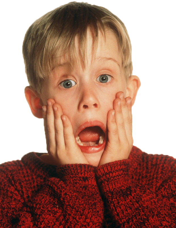 Download 90 Percent - Macaulay Culkin Home Alone Png - Full Size PNG ...