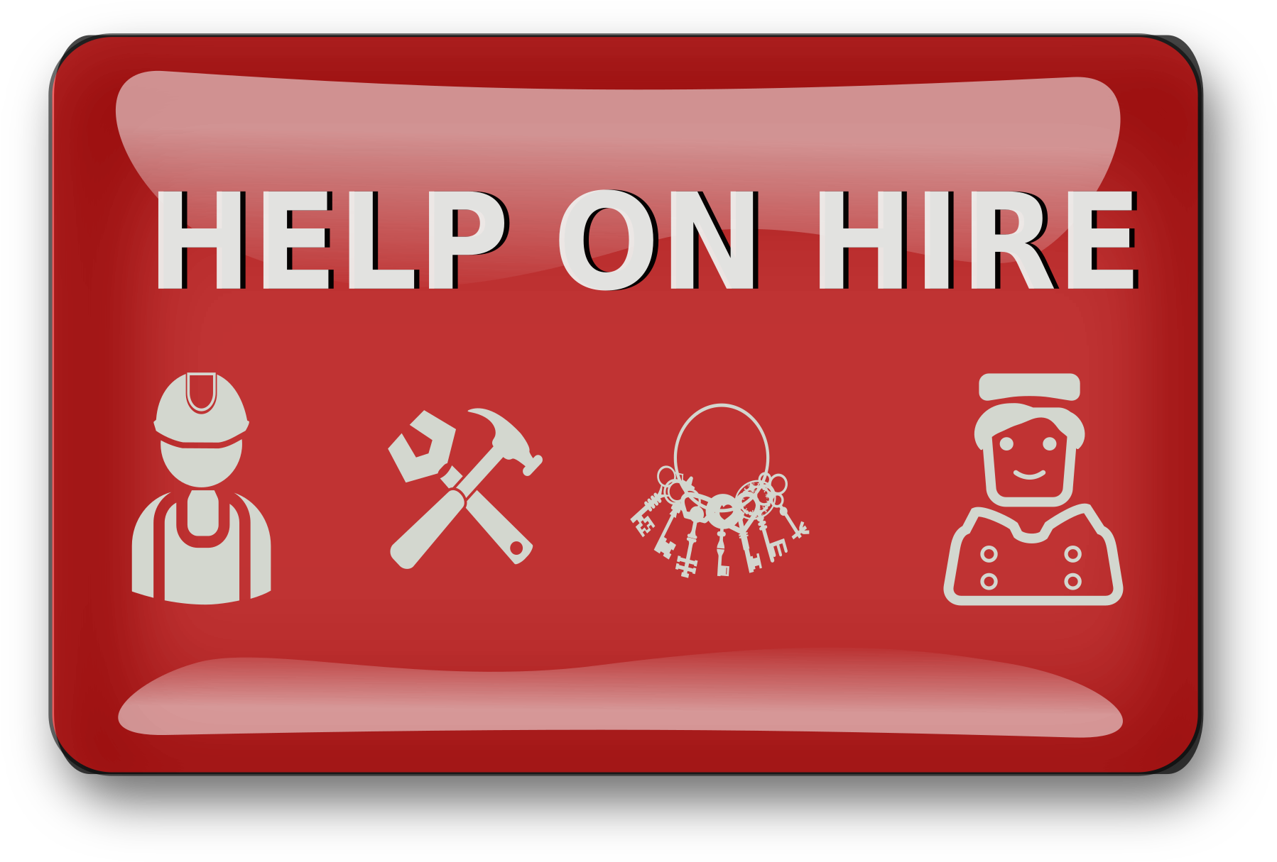Download This Free Icons Png Design Of Help On Hire Sign - Full Size ...