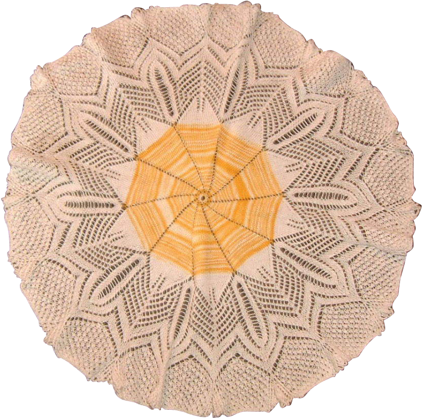 Download Vintage Spider Web Hand Crotchet 24” Diameter Table ...