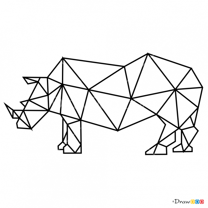 Download How To Draw Rhino - Rhino Polygon - Full Size PNG Image - PNGkit