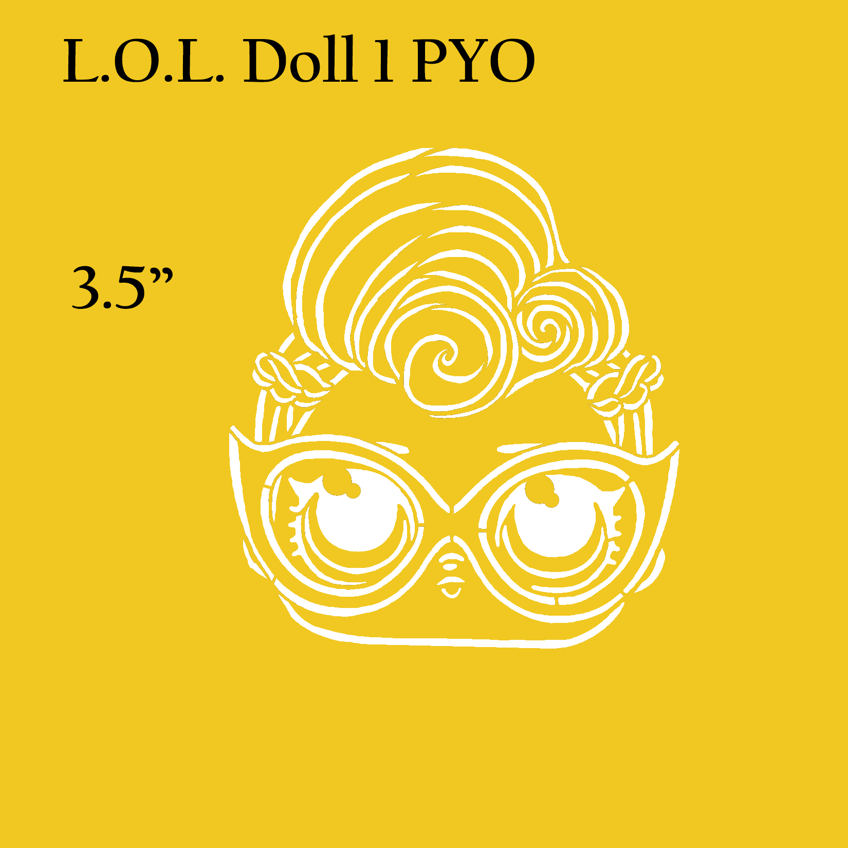 Download Lol Doll Stencil - Full Size PNG Image - PNGkit