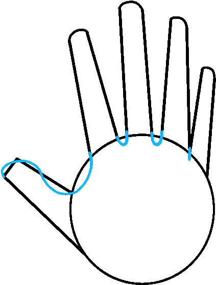 Download How To Draw Hand - Draw A Hand - Full Size PNG Image - PNGkit