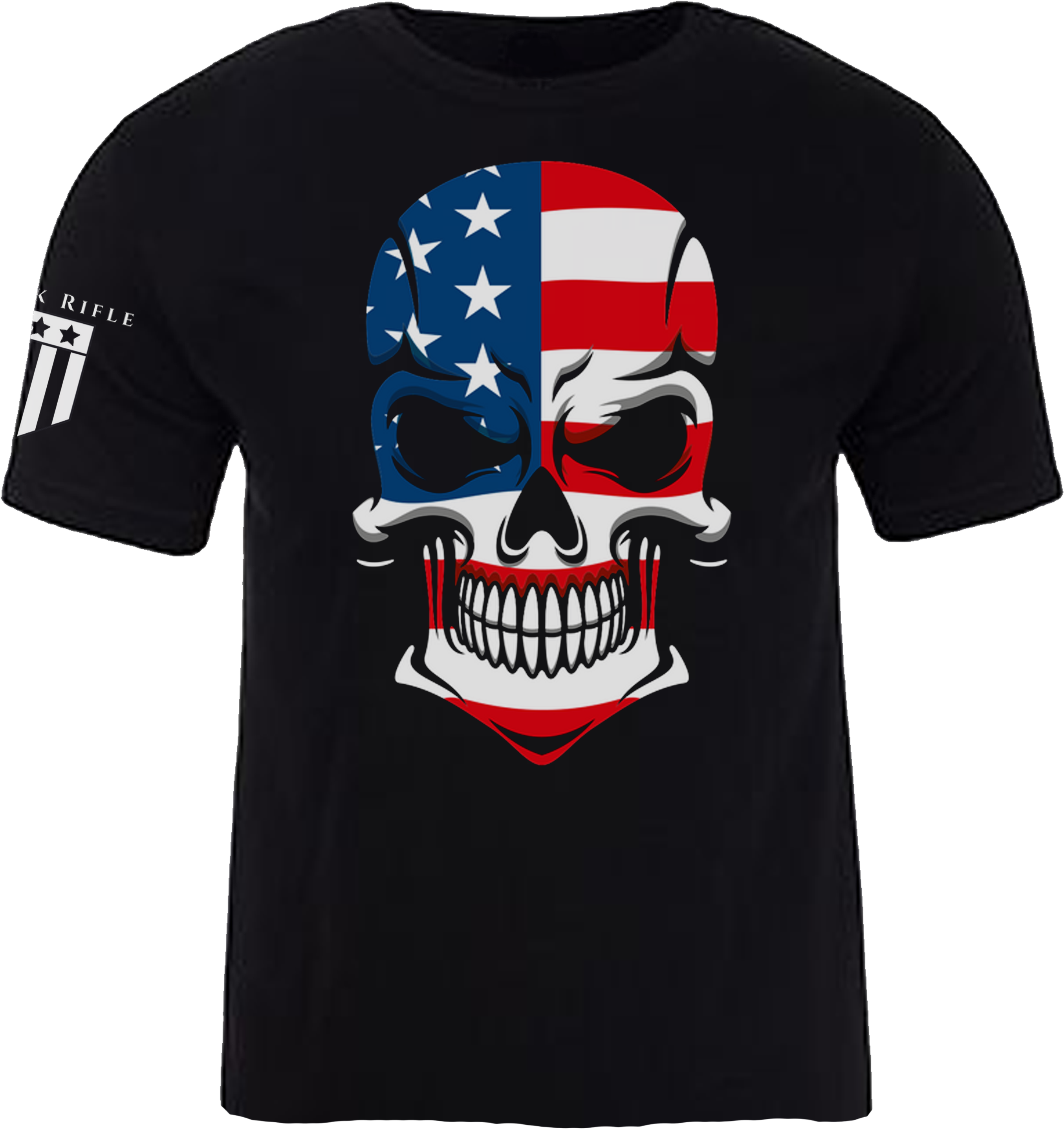 Download Ghost Rider Men's - Usa Flag On Skull - Full Size PNG Image ...