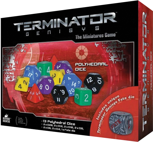 Download Terminator Genisys - Polyhedral Dice - Warlord Games Dice Pack ...