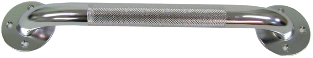 Download 12" Chrome Plated Steel Grab Bars W/knurled Grip - Knurled ...
