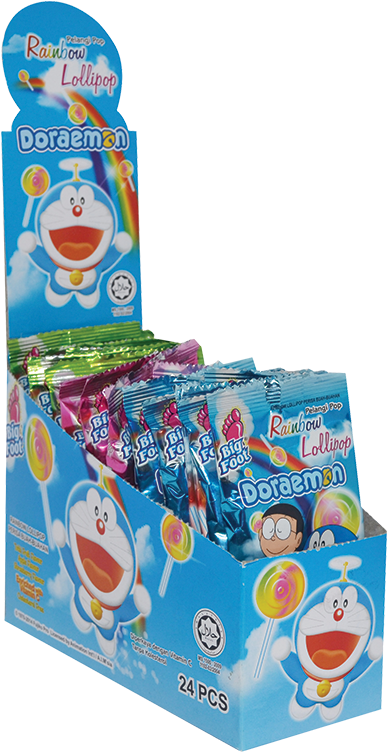 Download Big Foot Rainbow Doraemon Lollipop - Bigfoot - Full Size PNG ...