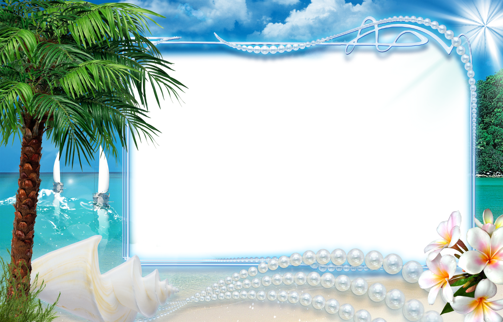 Download Transparent Frames Beach Season Imagens Para Photoshop Png ...