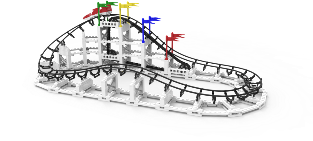 Download Lego®-compatible Little Dipper Roller Coaster - Cdx Blocks ...