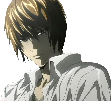 Download User Death Note Light Render - Light Yagami - Full Size PNG ...