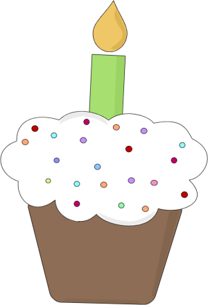 Download Fun Birthday Cupcake Clip Art - Months Of The Year On Cupcakes ...