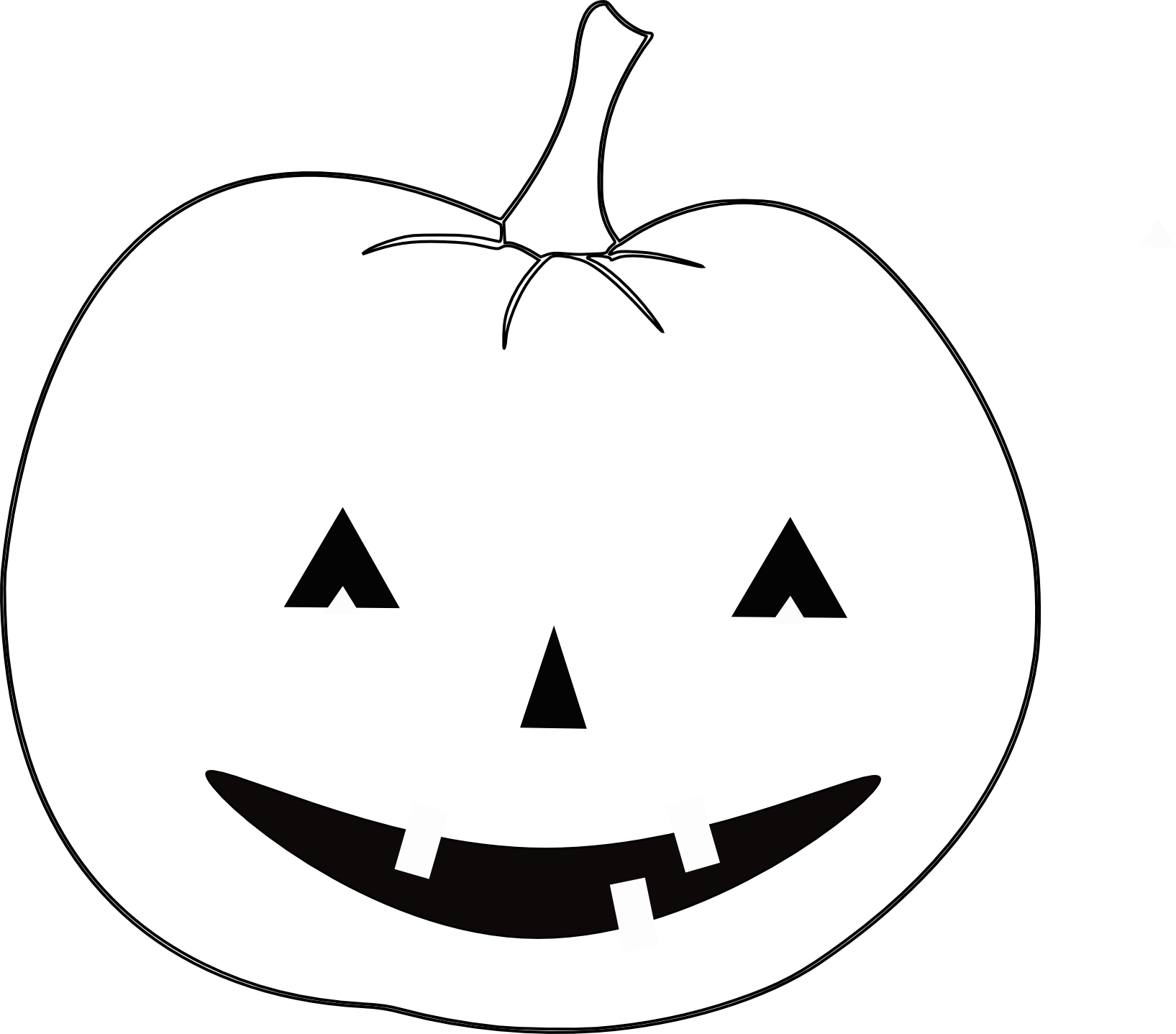 Download Free Halloween Outline Clip Art - Jack O Lantern Outline Png ...