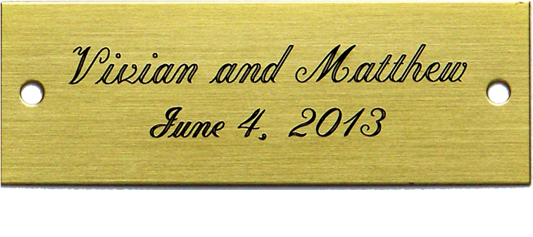 Download Large Rectangle Nameplate With 2 Holes And Screws ...