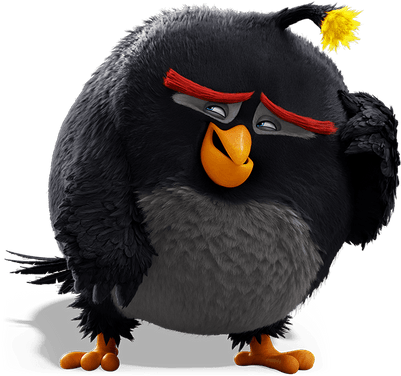 Download Angry Birds Bomb Character - Angry Birds Bomb - Full Size PNG ...
