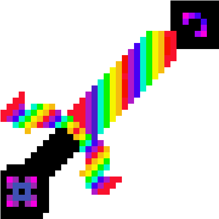 Download Rainbow Sword Of Darkness - Dantdm - Full Size PNG Image - PNGkit