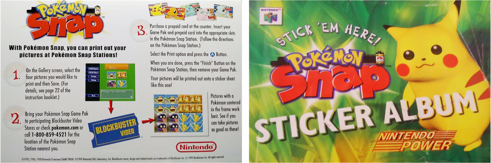 Download Pokemon Snap Sticker Album And Pokemon Snap Station - Pokemon ...