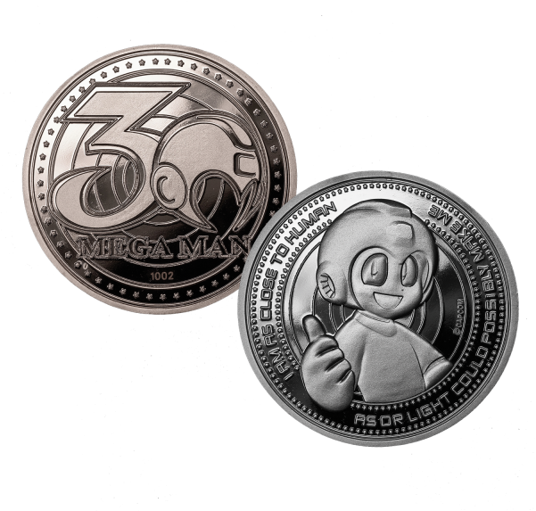 Download Mega Man Collectible Coin 30th Anniversary - Coin Anniversary ...