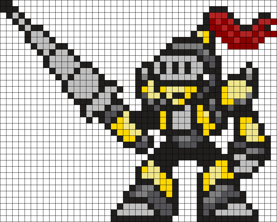 Download Mega Man Lightningman Lanceman Perler Bead Pattern - Visual ...