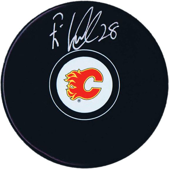Download Elias Lindholm Autographed Calgary Flames Puck 600x - Calgary ...