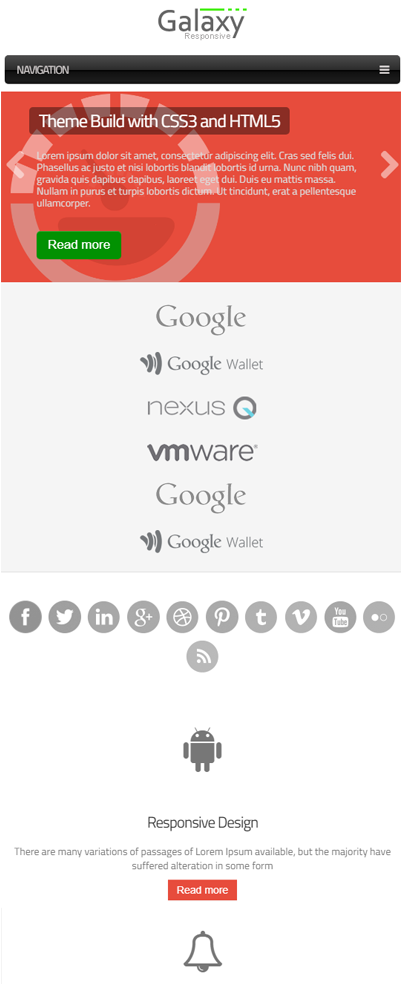 Download Galaxy Responsive Theme - Responsive Web Design - Full Size ...