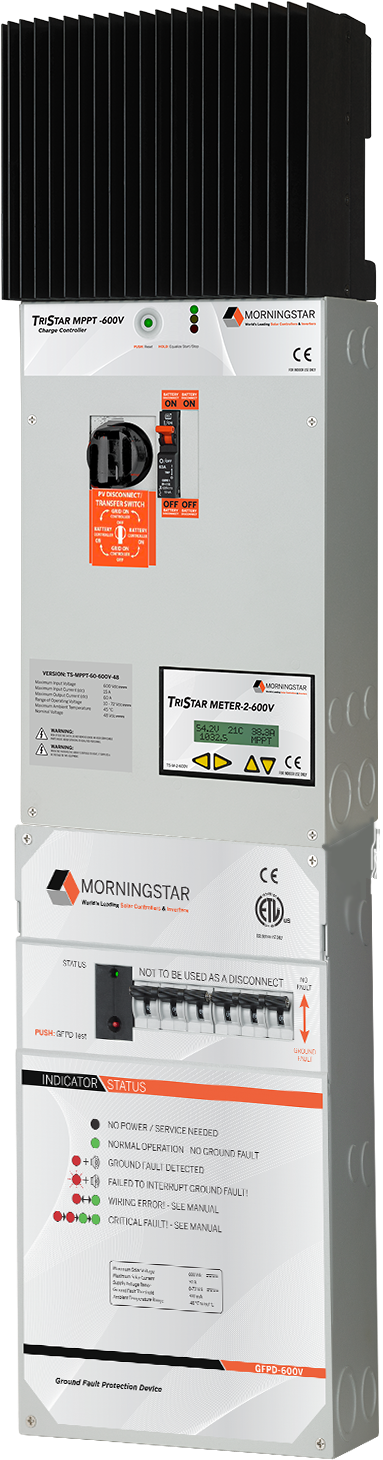 Download Morningstar Corporation Tristar Ts Mppt 60 600v 48 - Full Size PNG Image - PNGkit