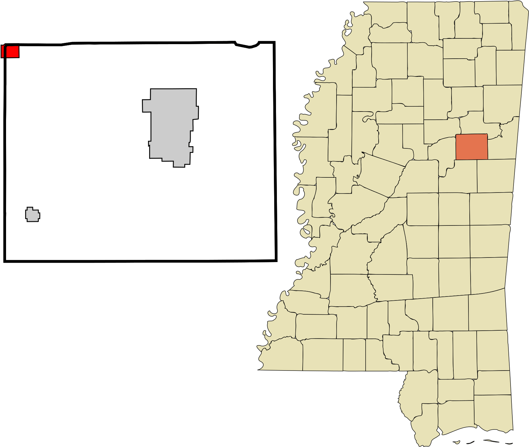 Download Map Of Mississippi - Full Size PNG Image - PNGkit