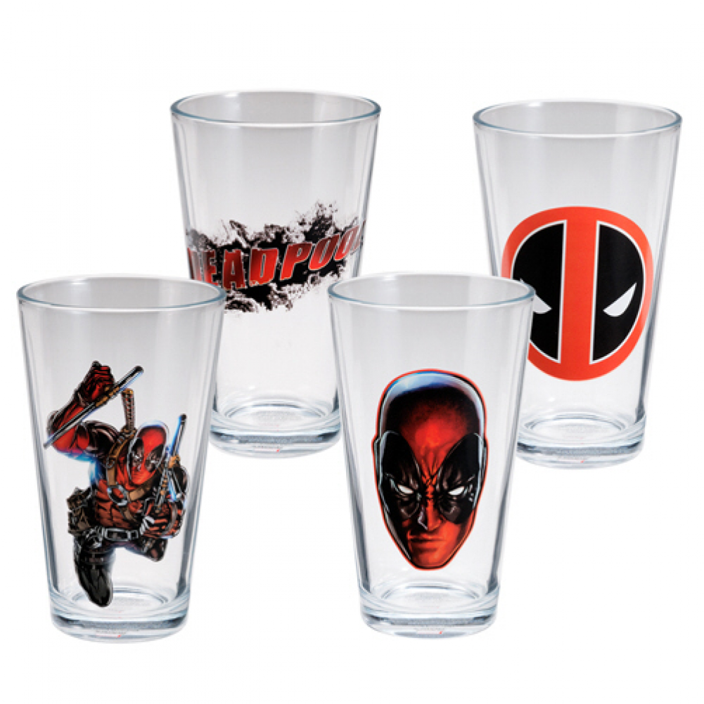 Download Deadpool - Marvel: Deadpool - Pint Glass Set - Full Size PNG ...