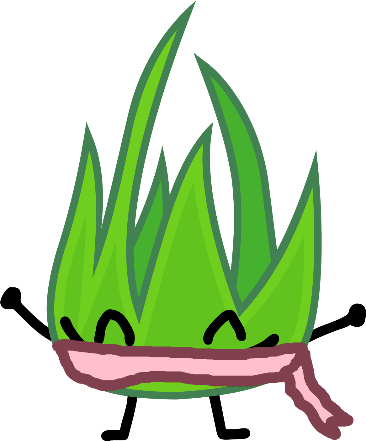 Download Grassy Scarf - Bfdi Grassy - Full Size PNG Image - PNGkit