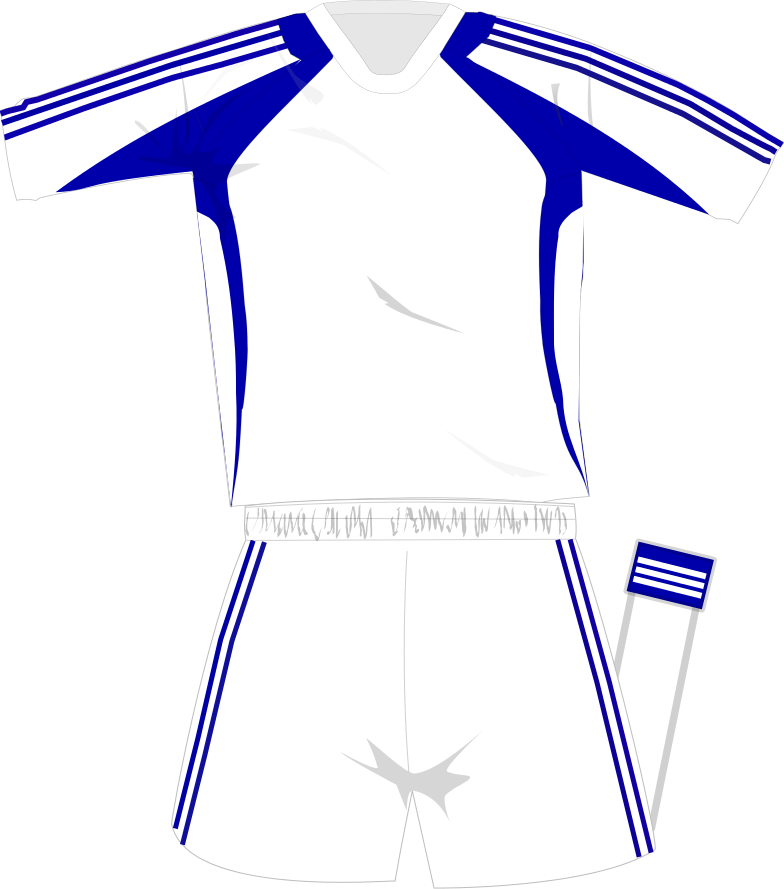 Download Adidas Generic Whiteblue Kit - Adidas Football Shirt Vector ...