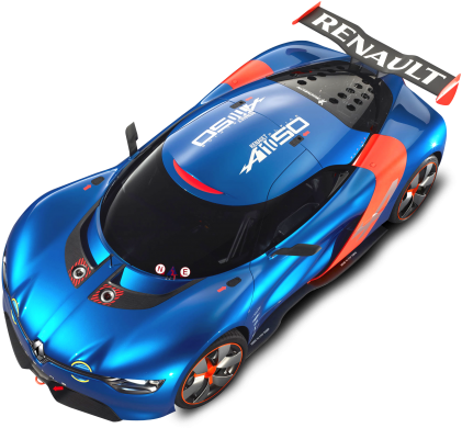 Download Renault Alpine Top View Car Png Image - Alpine A110-50 - Full ...
