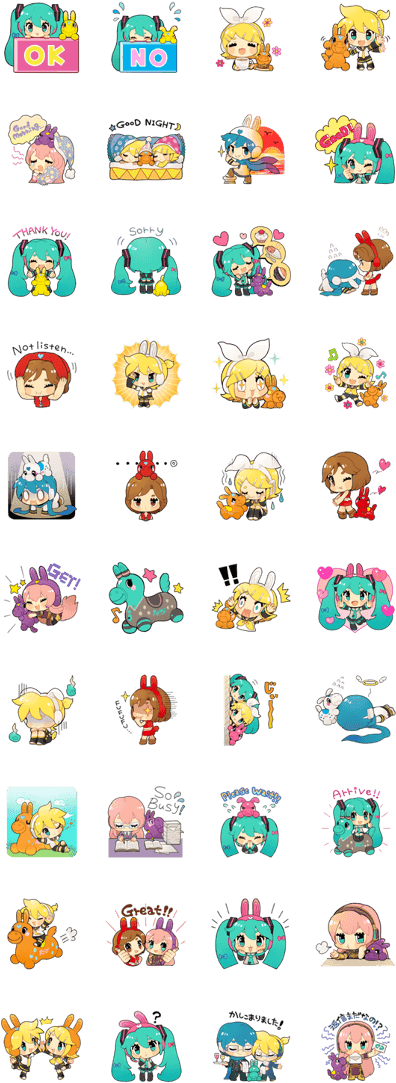Download Hatsune Miku X Rody - Sticker - Full Size PNG Image - PNGkit