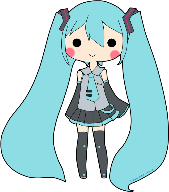 Download Hatsune Miku Clipart Simple - Clip Art - Full Size PNG Image ...