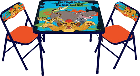 Download Table-chairs - Lion Guard Activity Table - Full Size PNG Image ...