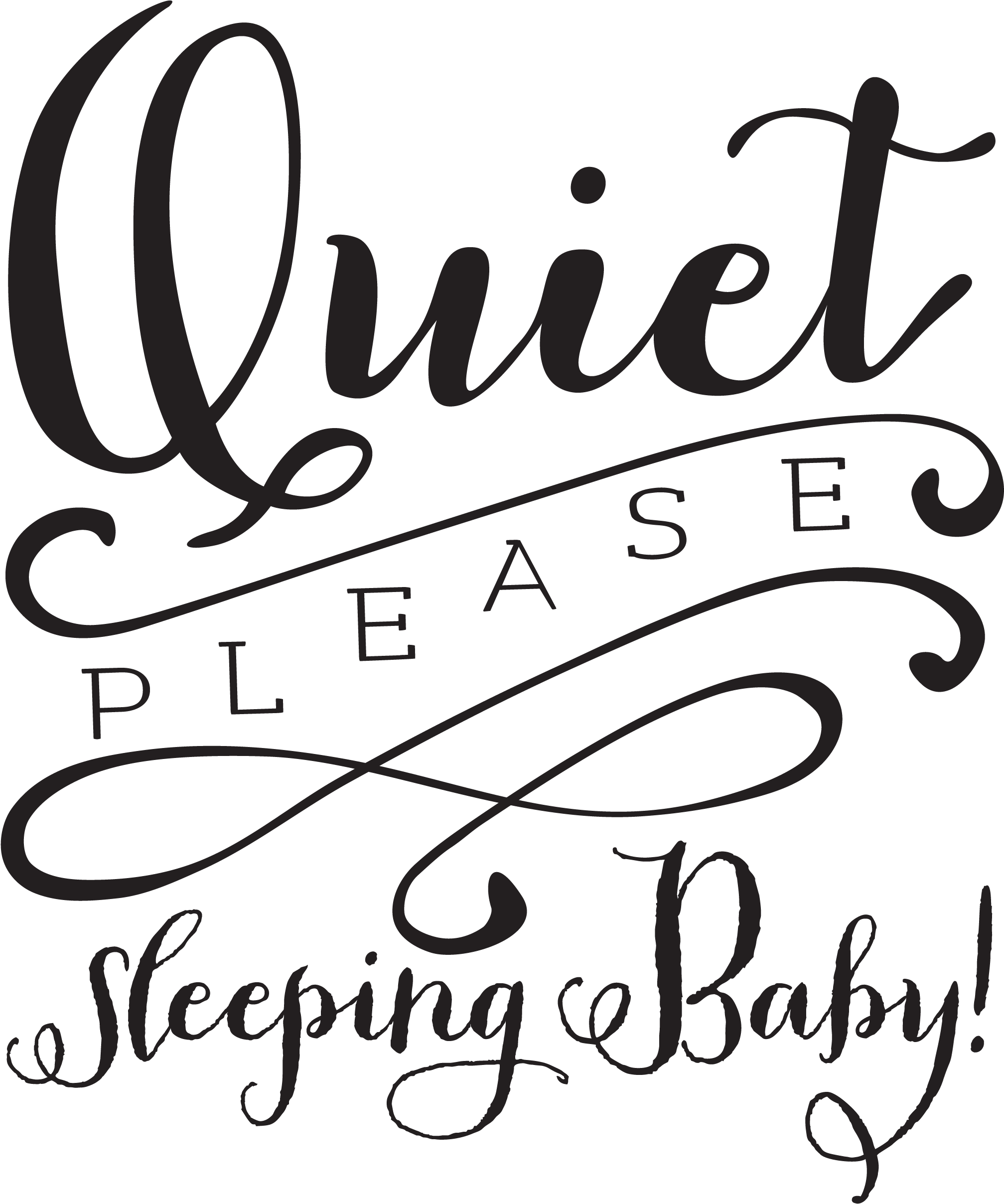 Download Baby Sleeping Signs Encode Clipart To Base Png Shhh ...