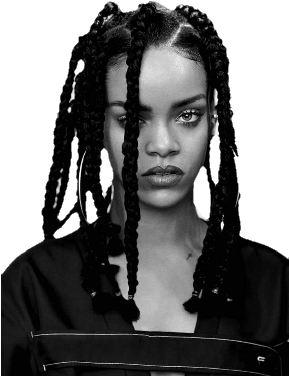 Download Report Abuse - Rihanna Box Braids - Full Size PNG Image - PNGkit