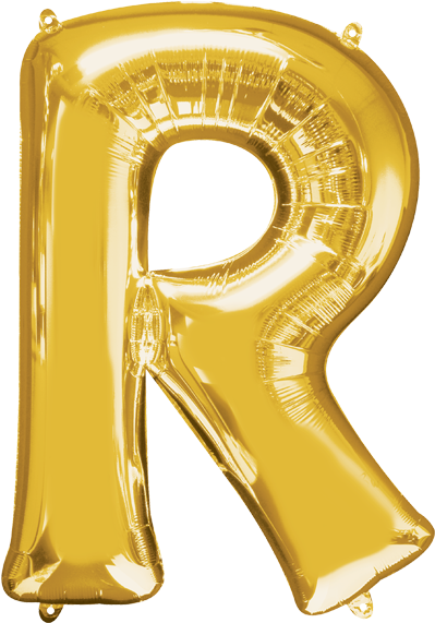 Download Rose Gold Letter R Balloon - Full Size PNG Image - PNGkit