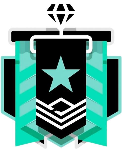 Download Rainbow Six Siege Diamond Rank Logo Home Fine Art Print ...