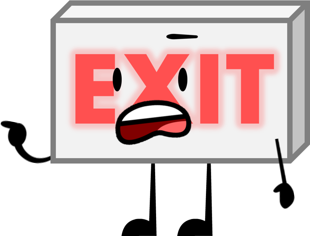 Download Exit Sign - Full Size PNG Image - PNGkit