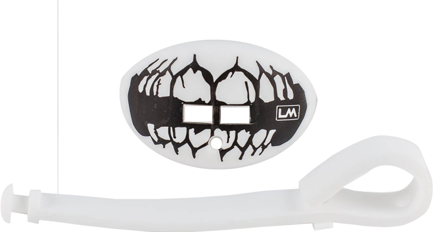 Download Skull Teeth Ghost White - Loudmouthguards Pacifier Lip ...