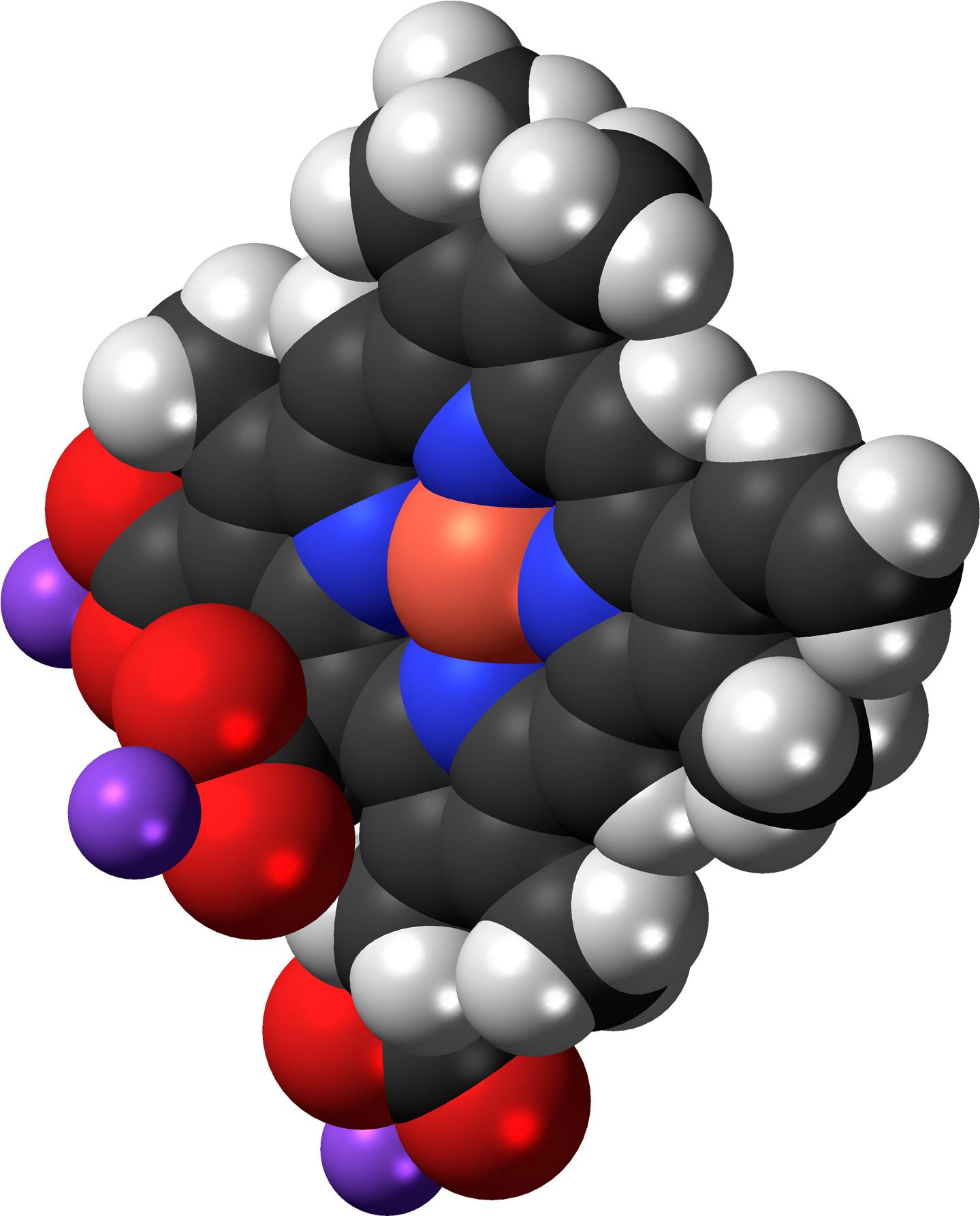 Download Chlorophyllin Sodium 3d Spacefill - Chlorophyllin - Full Size ...