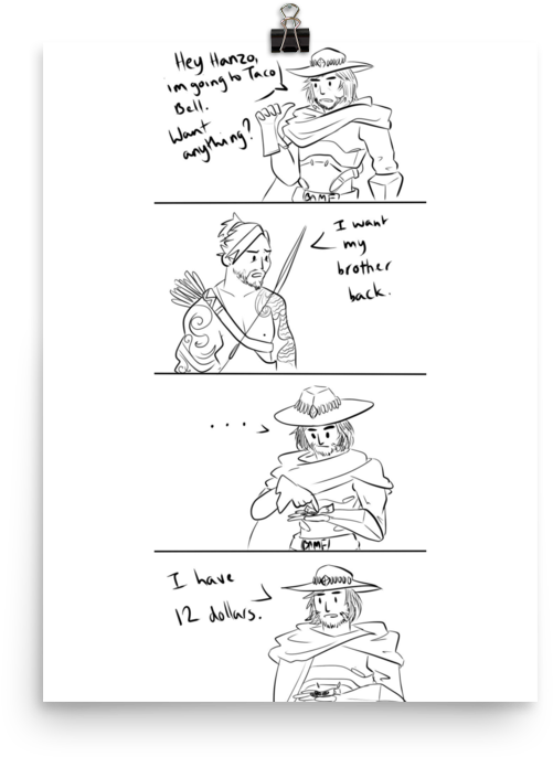 Download Mcree And Hanzo Funny Comic - Hanzo Mccree Comic - Full Size ...