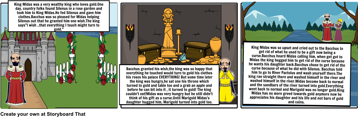 Download King Midas And The Golden Touch - Cartoon - Full Size PNG ...
