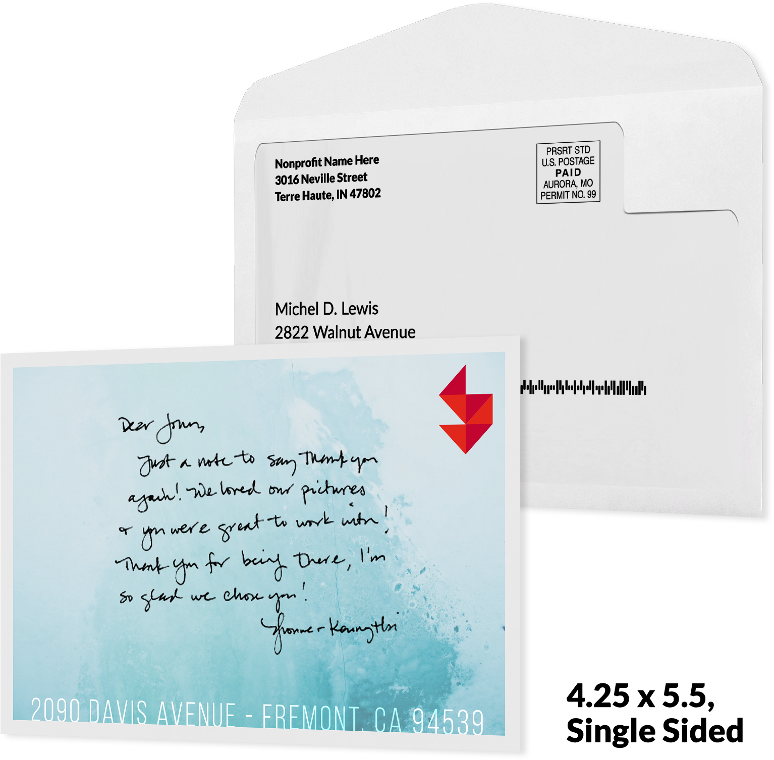 Download 4 1 4 X 5 1 2 Flat Notecard Envelope Full Size PNG Image