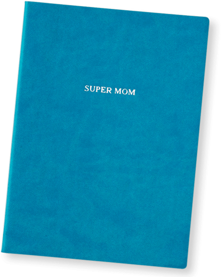 Download Blue Super Mom Journal - Paper - Full Size PNG Image - PNGkit