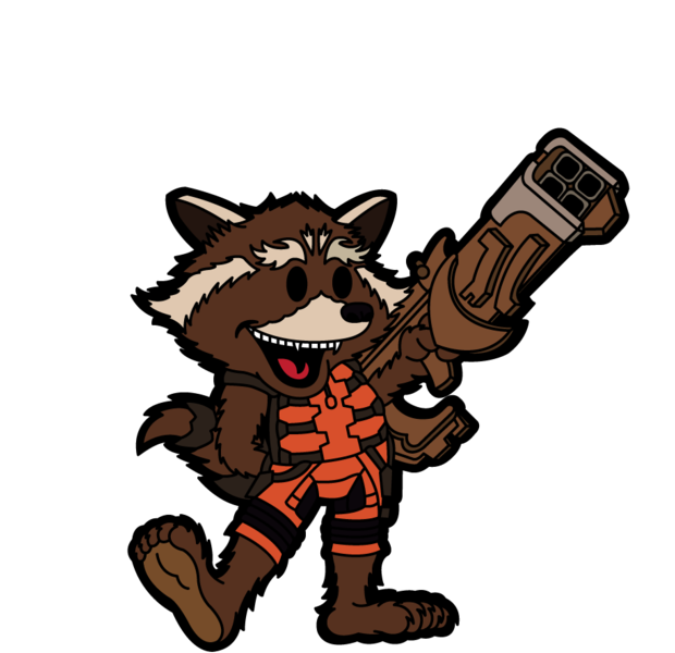 Download Vintage Rocket Raccoon - Rocket Raccoon - Full Size PNG Image ...