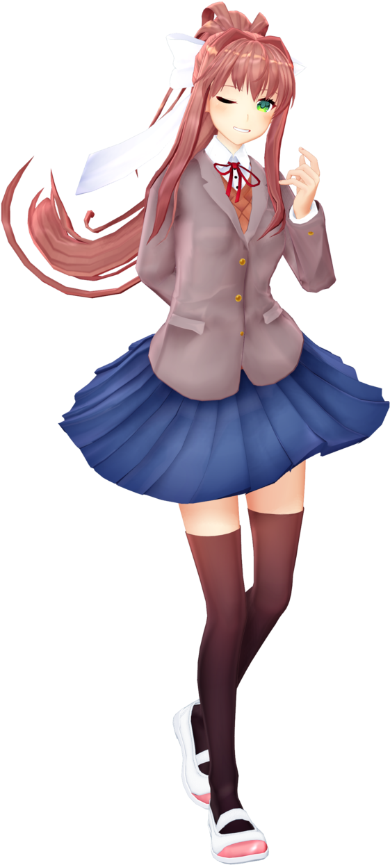 Download Chr By Moyonote Literature Club, Yandere Simulator, - Ddlc Mmd ...