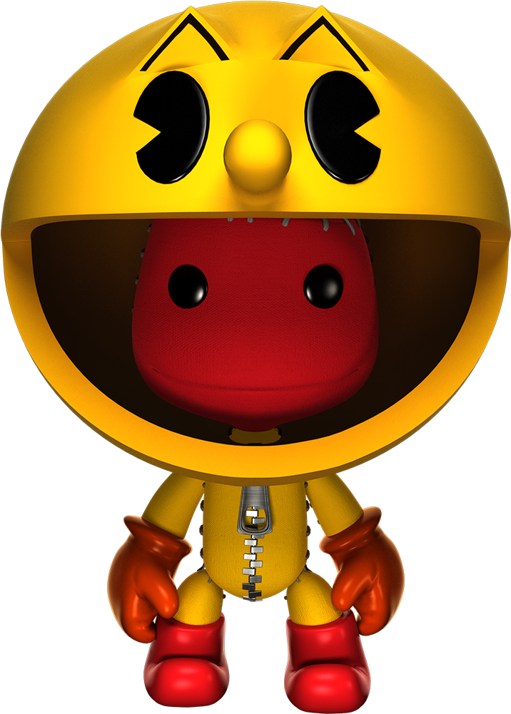 Download Pacmanfront - Little Big Planet Pac Man - Full Size PNG Image ...