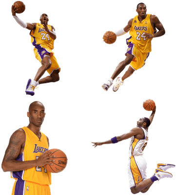 Download Kobe Bryant - Kobe Bryant White Background - Full Size PNG ...
