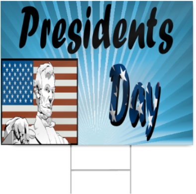 Download Presidents Day Sign - Poster - Full Size PNG Image - PNGkit
