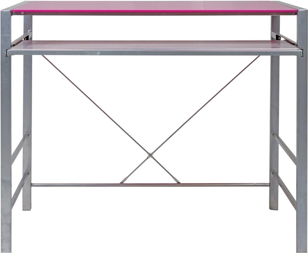 Download Neo Pink Computer Desk - Computer Desk - Full Size PNG Image ...