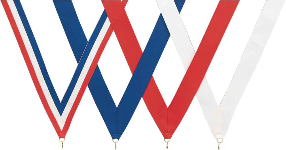 Download Red / White / Blue V-cut Ribbon 1 1/2" X 32" - Full Size PNG ...
